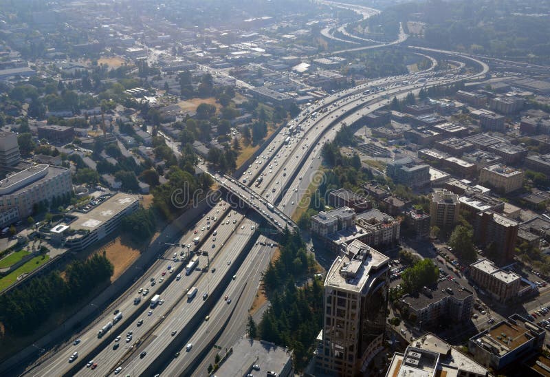 Interstate 5 stock photo. Image of roads, buildings, washington - 26471254