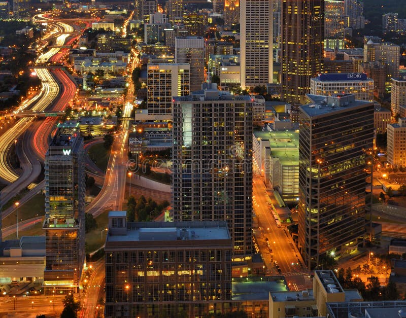 Interstate 85 in Atlanta editorial photo. Image of road - 21383526