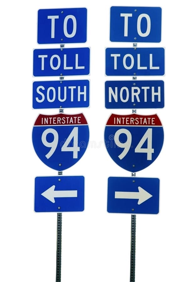 Interstate 94 Road Sign stock image. Image of travel, white - 4734599