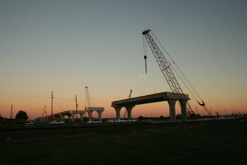 Interstate 69 Bridge Construction Near Houston, Texas Stock Image ...