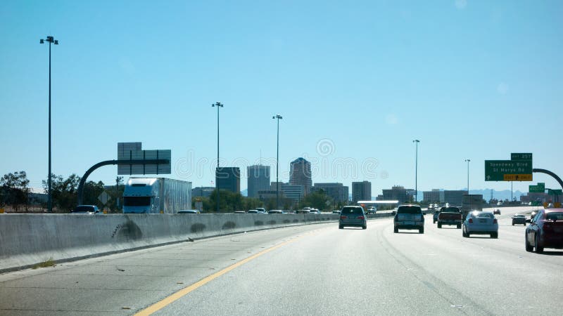 Interstate-10 Dans Tucson, AZ Photo stock éditorial - Image du ...