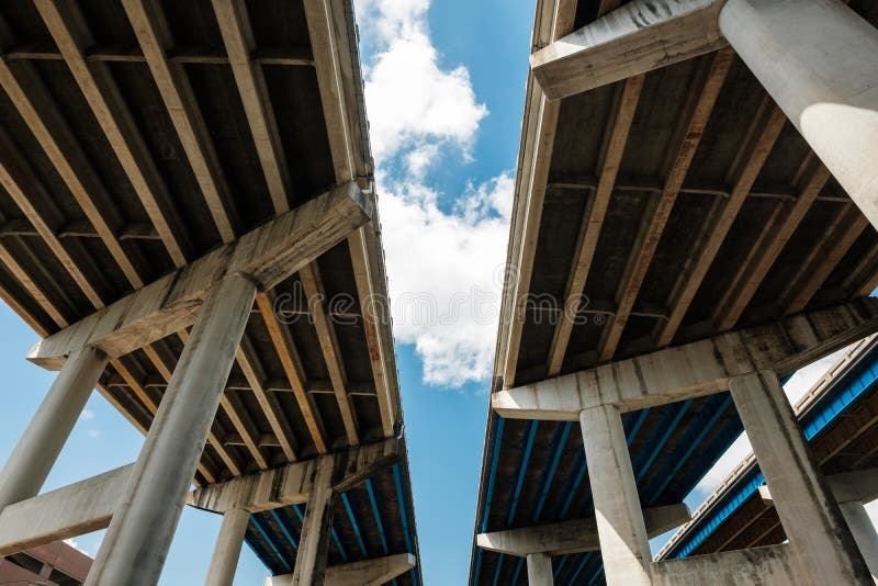 Interstate Highway Overpass Stock Image - Image of road, overpass ...