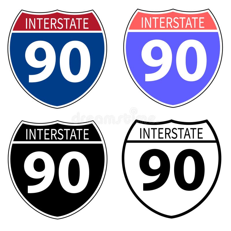 Interstate Highway 41 Road Sign Isolated on White Background Stock ...