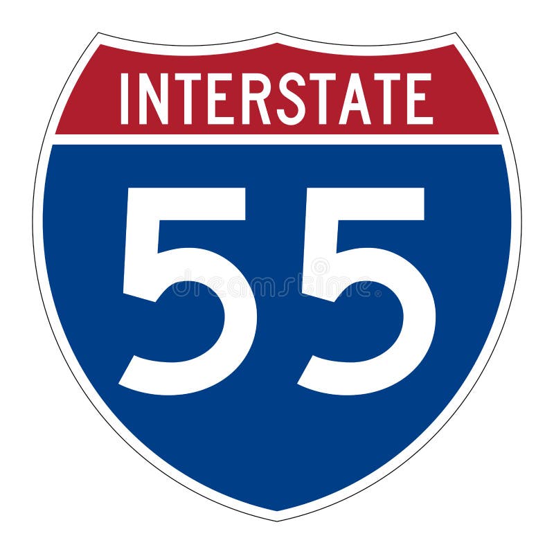 Interstate 55 Sign Stock Illustrations – 11 Interstate 55 Sign Stock ...