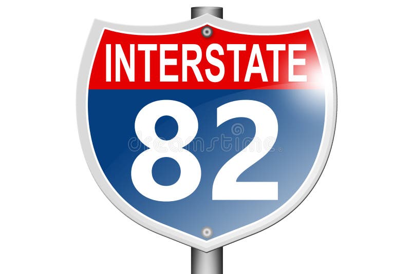 Interstate Highway 89 Road Sign Isolated on White Background Stock ...