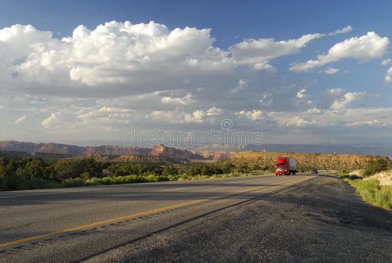 Interstate Highway in Southern Utah Stock Photo - Image of wilderness ...