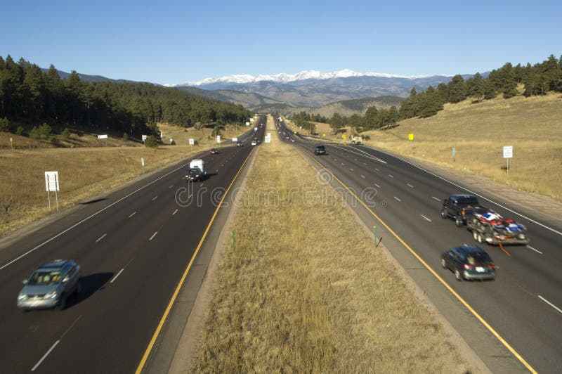 Fall highway stock image. Image of auto, cloudy, highway - 1318553