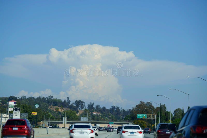 Interstate 10 Pomona California Open Highway. Pomona, USA Editorial ...