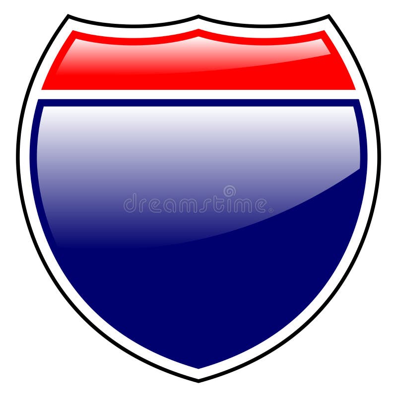 Blank Interstate and Highway Signs Stock Vector - Illustration of ...