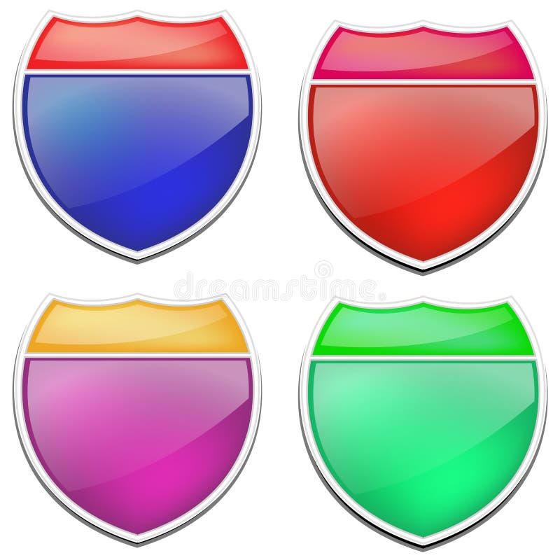 Interstate sign stock illustration. Illustration of vehicle - 16681088