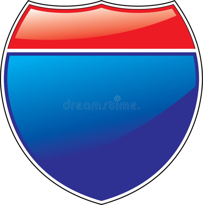 Blank Interstate Sign Stock Illustrations – 217 Blank Interstate Sign ...