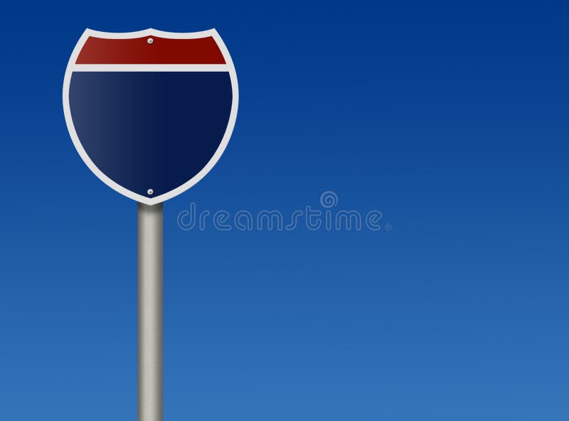 Empty Interstate Sign stock vector. Illustration of mesh - 13368305