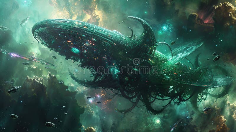 Interstellar Ark, Organic, Bio-engineered Spaceship on an Exploration ...