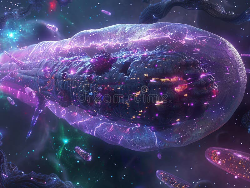 Interstellar Ark, Organic, Bio-engineered Spaceship on an Exploration ...