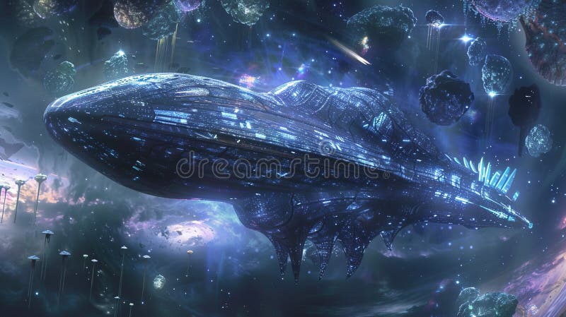 Interstellar Ark, Organic, Bio-engineered Spaceship on an Exploration ...