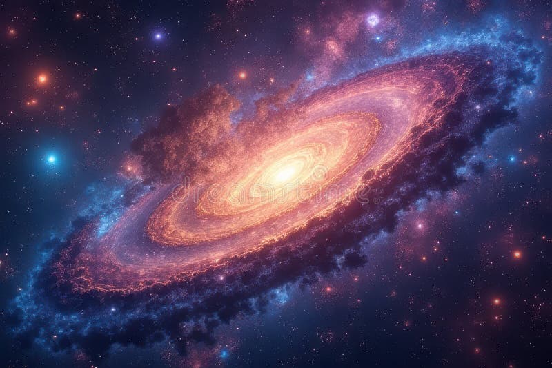 Interstellar Collision stock illustration. Illustration of mental ...