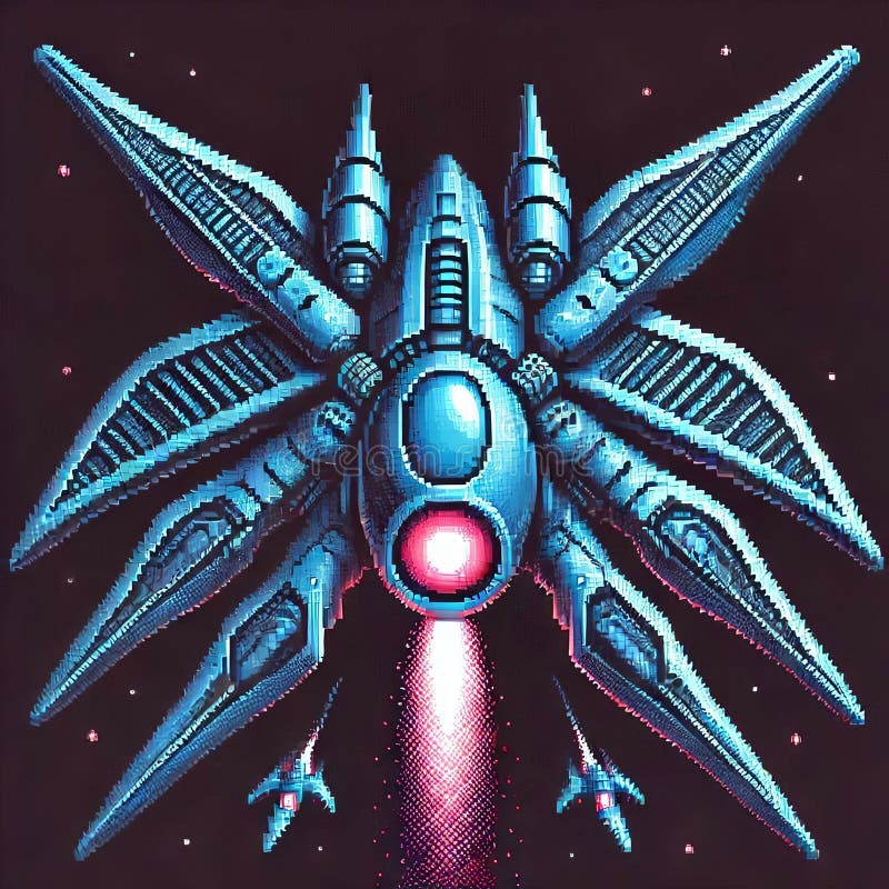 Interstellar Combat Machine Stock Illustration - Illustration of ...