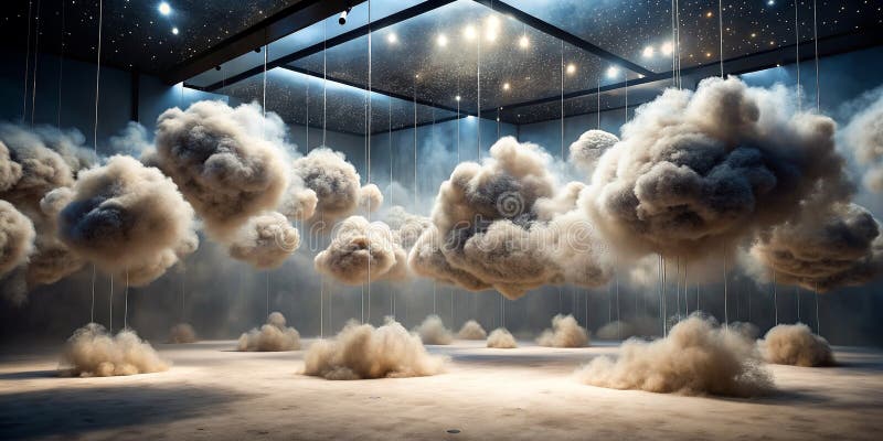 Interstellar Dust Clouds Coalescing into Ephemeral Sculptures Suspended ...