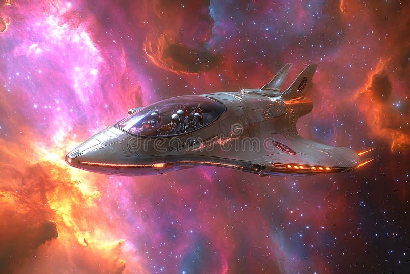 Interstellar Exploration: a Futuristic Spaceship Exploring the Cosmos ...