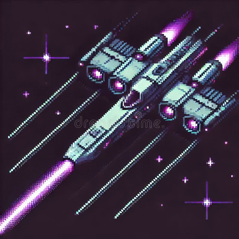 Interstellar Fighter Jet stock illustration. Illustration of shooter ...