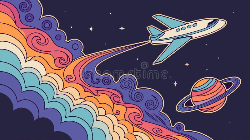 Space Travel Journey, Depicting Cosmic Adventure and Interstellar ...