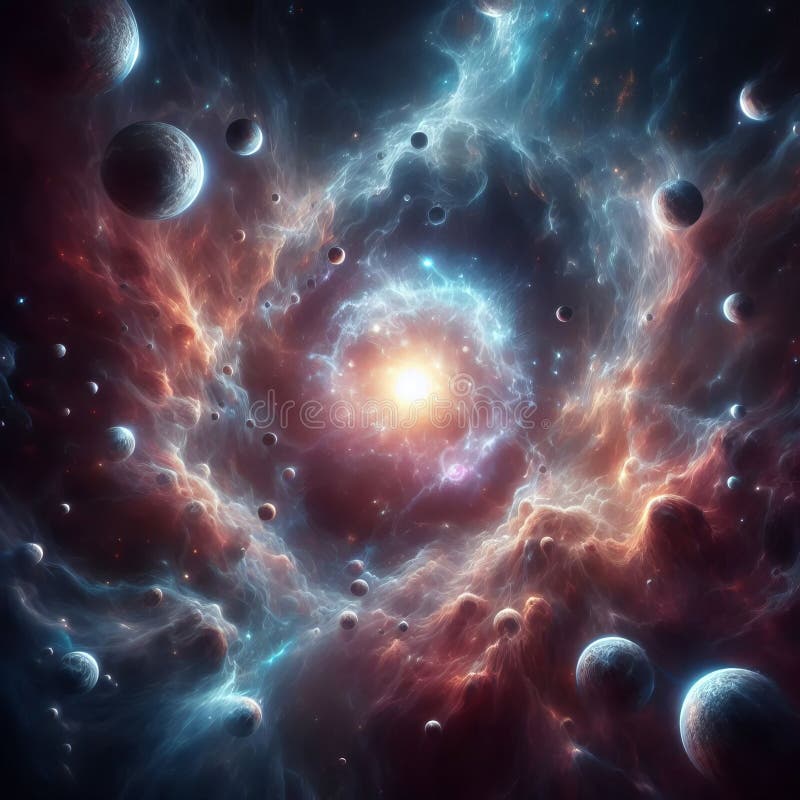 Interstellar Medium Space Space between Stars that Contains As Stock ...