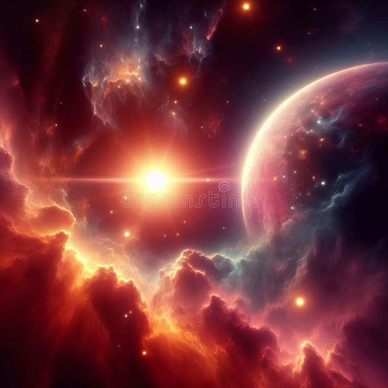 Interstellar Medium Space Space between Stars that Contains As Stock ...