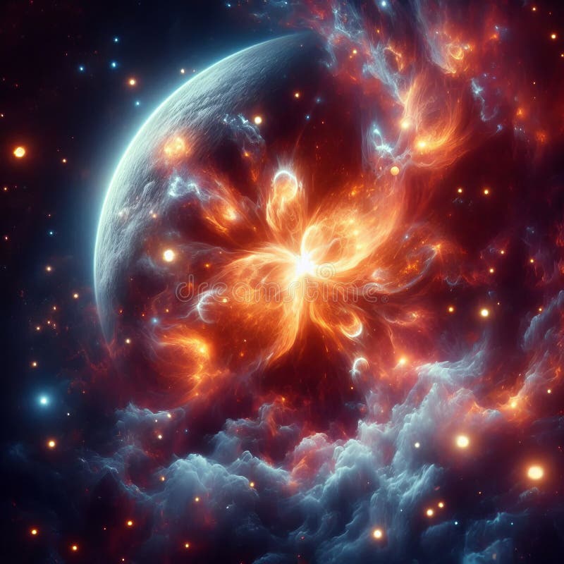 Interstellar Medium Space Space between Stars that Contains As Stock ...