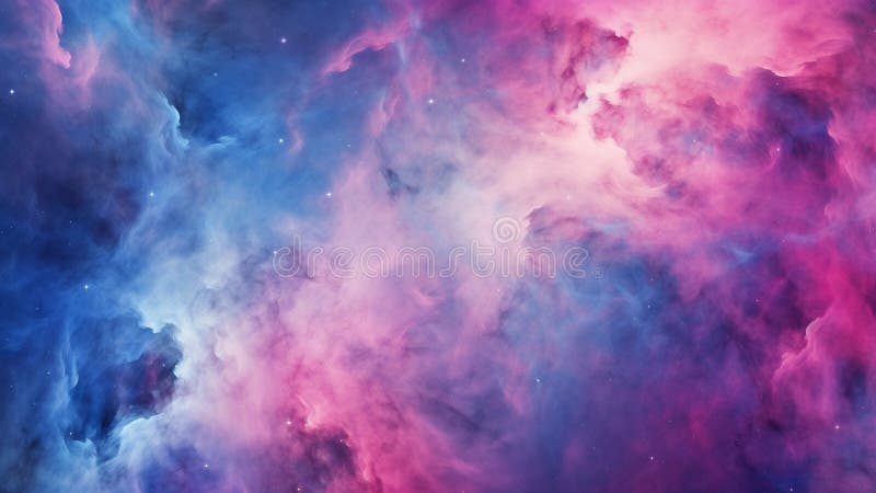 Interstellar Pink and Infinite Blue Nebula Cosmic Themed Pattern Stock ...