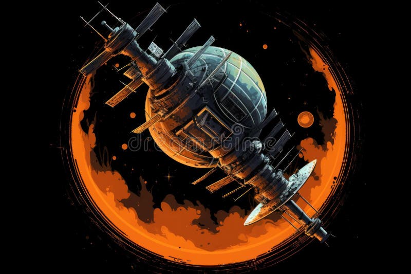 Interstellar Space Probe Craft. Generate Ai Stock Illustration ...