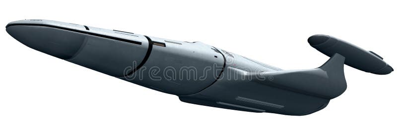 Interstellar Space Ship 3-d-Illustration White Background Stock ...