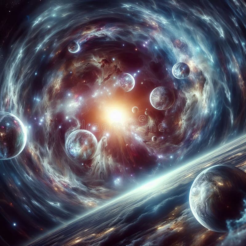 Interstellar Space the Space between Star Systems within a Gal Stock ...