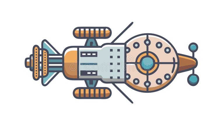 Interstellar Spacecraft or Robotic Probe, Vector Design Generative AI ...