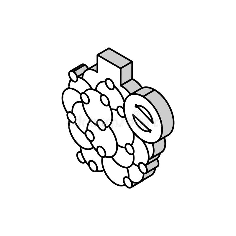 Interstitial Lung Disease Isometric Icon Vector Illustration Stock ...