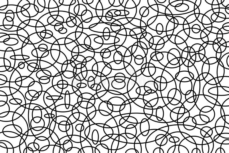 Intertwined Circles Background Pattern, Tangled Circles, Nested ...