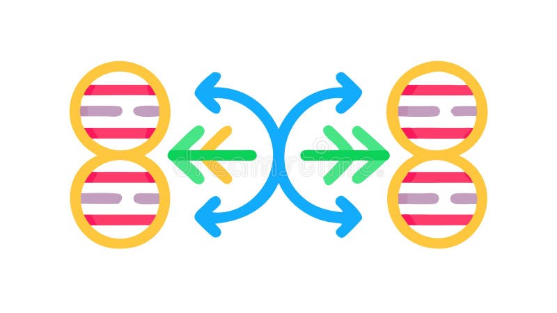 Intertwined DNA Strands, Genetic Information, Vector Design Generative ...