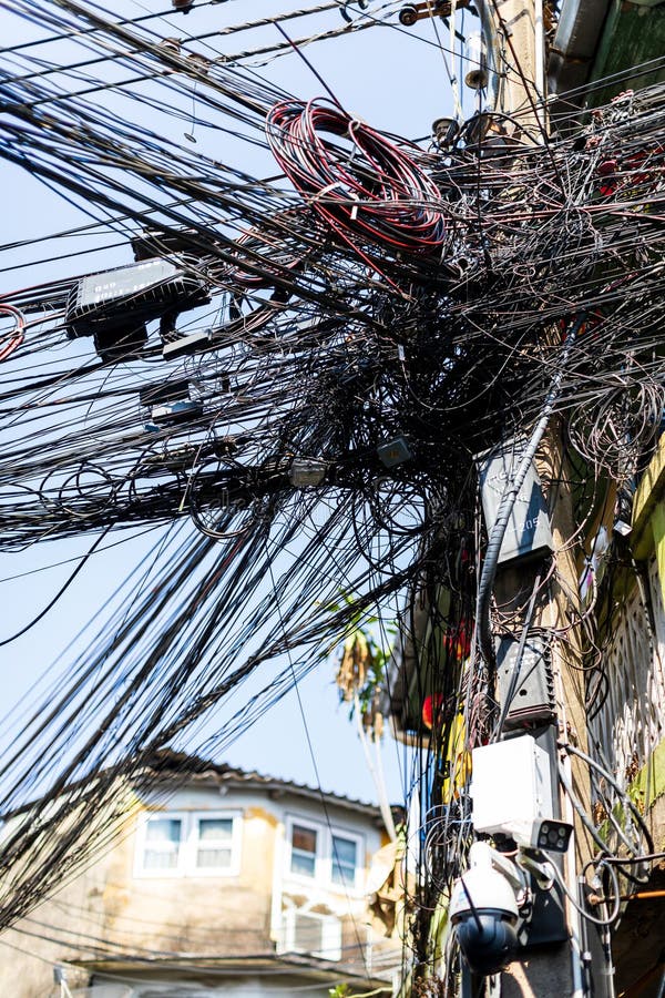Intertwined Electric Wires in Front of Buildings Which is the First ...
