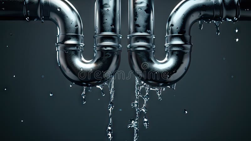Intertwined Flow: Pipes Connected in Harmony Stock Illustration ...