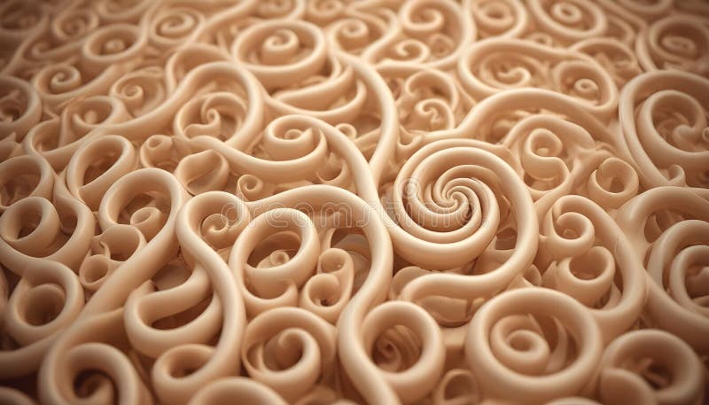 Intertwined and Flowing Loops in a Repeating Pattern, Creating a ...