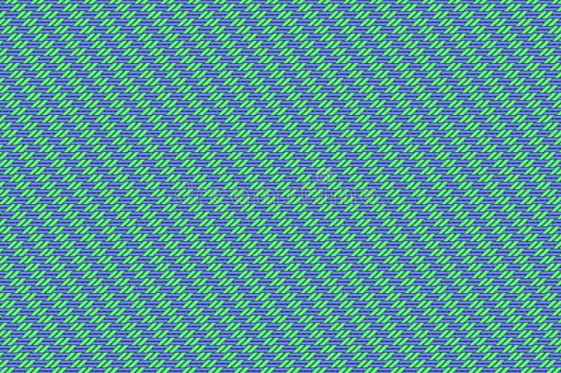 Intertwined Grid - Violet and Mint Green Pale Weave. Stock Illustration ...