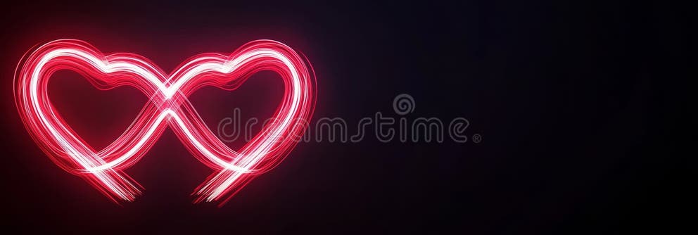 Intertwined Hearts Infinity Symbol Two Hearts Forming an Infinity ...