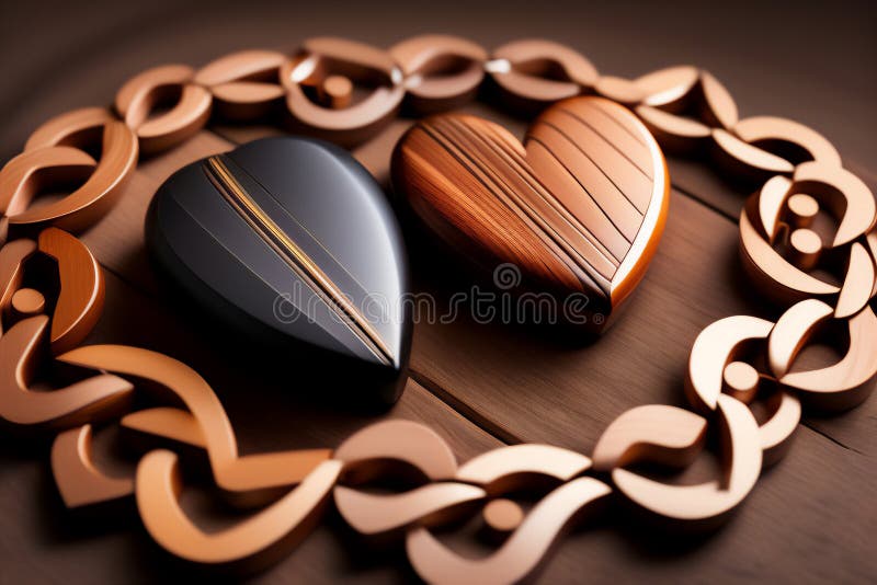 Intertwined Hearts Symbolizing Enduring Love between People. Generative ...