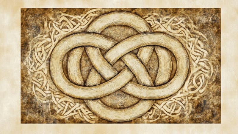 Intertwined Knots of Celtic Design Stock Illustration - Illustration of ...