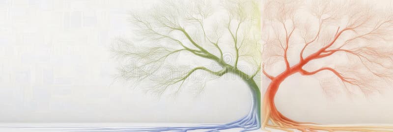 Intertwined Life Cycles Symbolizing Growth Connection Change Balance ...