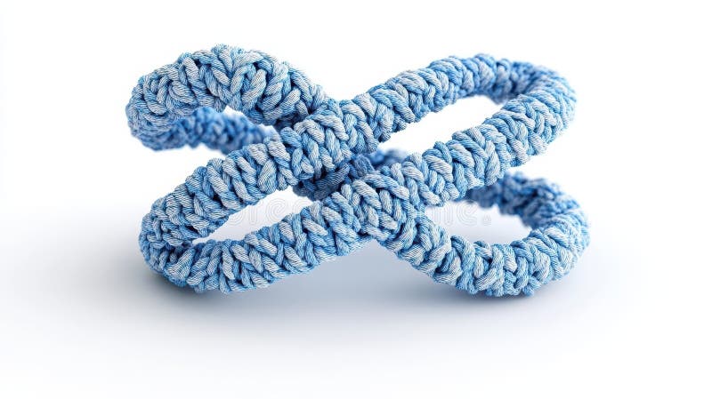 Intertwined Rope, Abstract Knot Design Stock Image - Image of loop ...