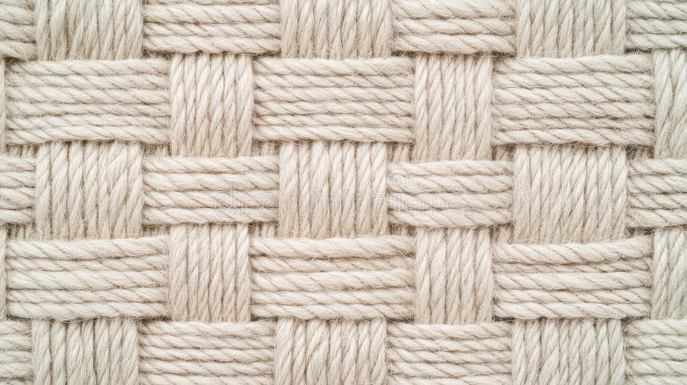 Intertwined Rope Texture in a Grid Pattern Stock Illustration ...