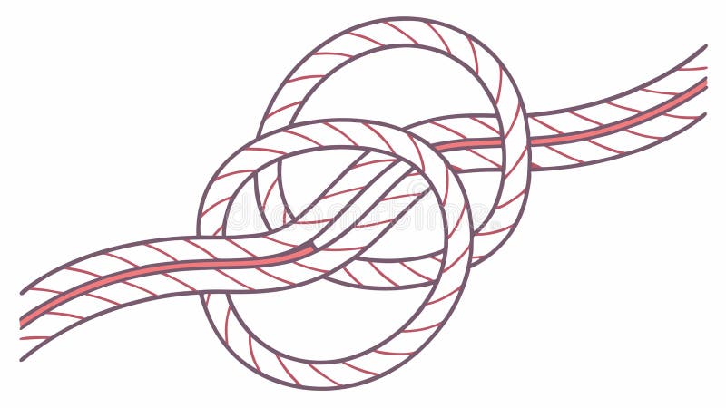 Intertwined Ropes Knot Vector Illustration, Connection and Strength ...