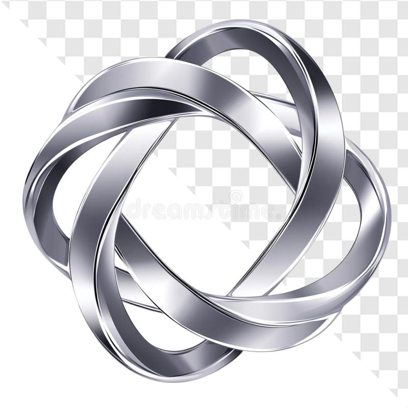 Intertwined Silver Rings Symbol Unity Connection Stock Photos - Free ...