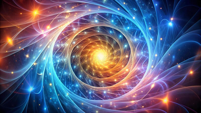 Intertwined Spirals of Ethereal Light Generative AI Stock Image - Image of interplay, ethereal ...