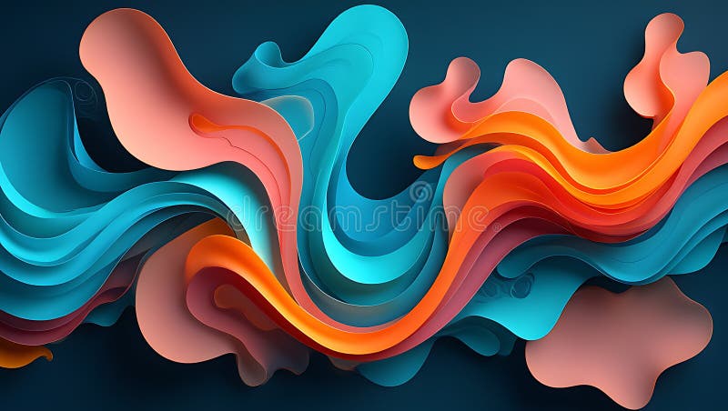 Abstract Blue Pink Swirls 3d Render Background Stock Photos - Free & Royalty-Free Stock Photos ...